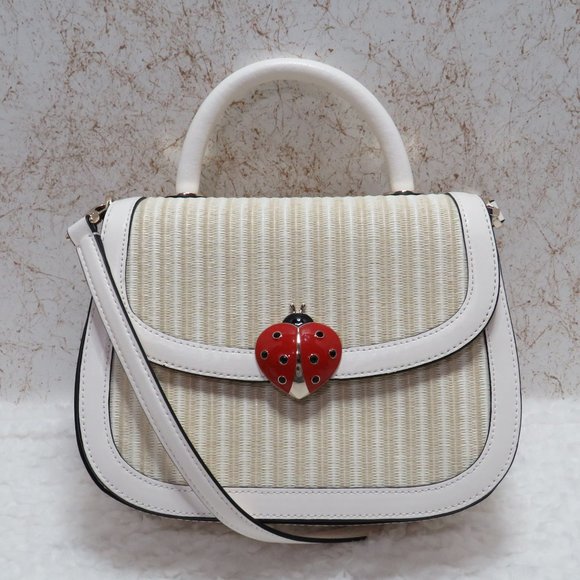 kate spade | Bags | Kate Spade Dottie Puffy Top Handle Ladybug ...
